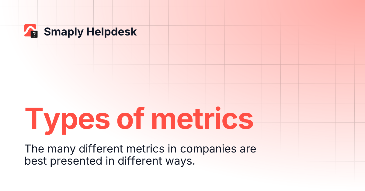 Types of metrics | Smaply Helpdesk